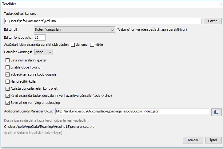 Nodemcu Ders 1 Arduino Nodemcu Esp8266 12e Kurulumu